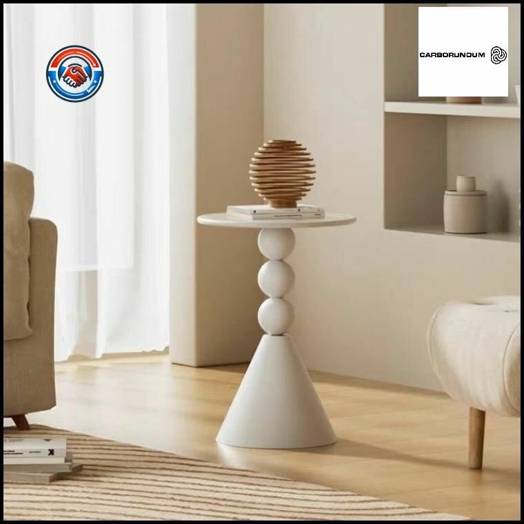 Прикроватная тумба в европейском стиле, компактный журнальный столик на металлической основе, лёгкий прикроватный столик для спальни и гостиной, устойчивый прикроватный столик для малогабаритной квартиры, стильная тумбочка для хранения мелочей, удобный пр