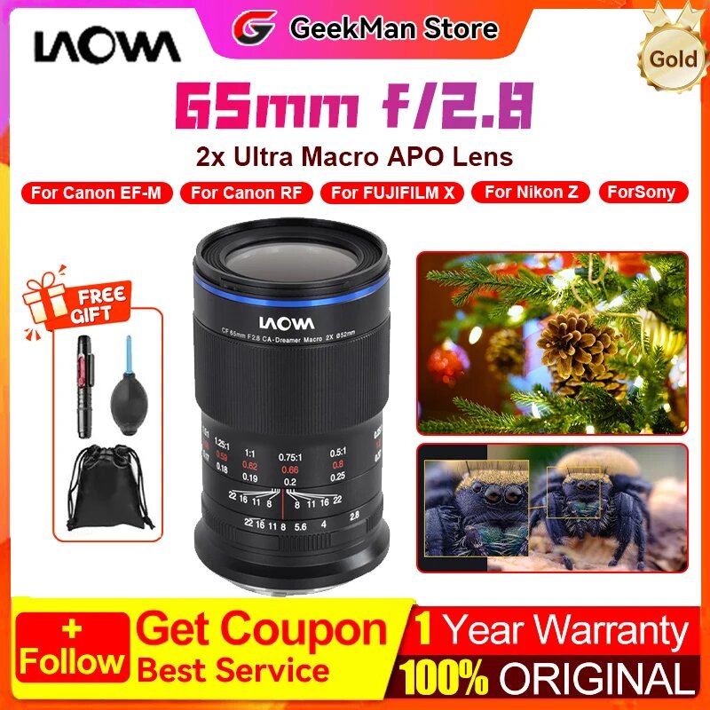 Laowa 65mm f/2.8 2x Ultra Macro APO Объектив for Sony E