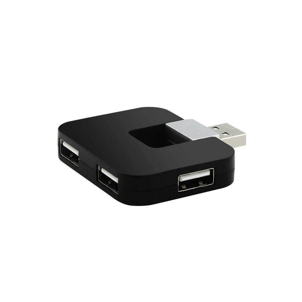 CHYI Мини USB-хаб 4 портов черный