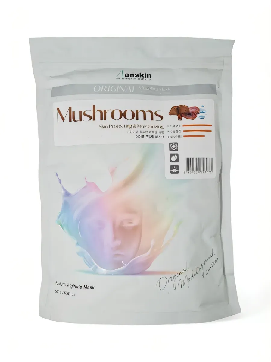 Маска Anskin Original Mushroom Modeling для лица альгинатная с грибным комплексом, 500 г