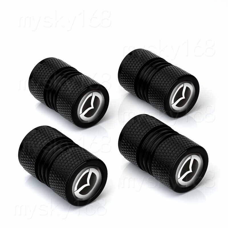 Колпачок вентиль для ниппель "Мазда/Mazda", 4шт, металл