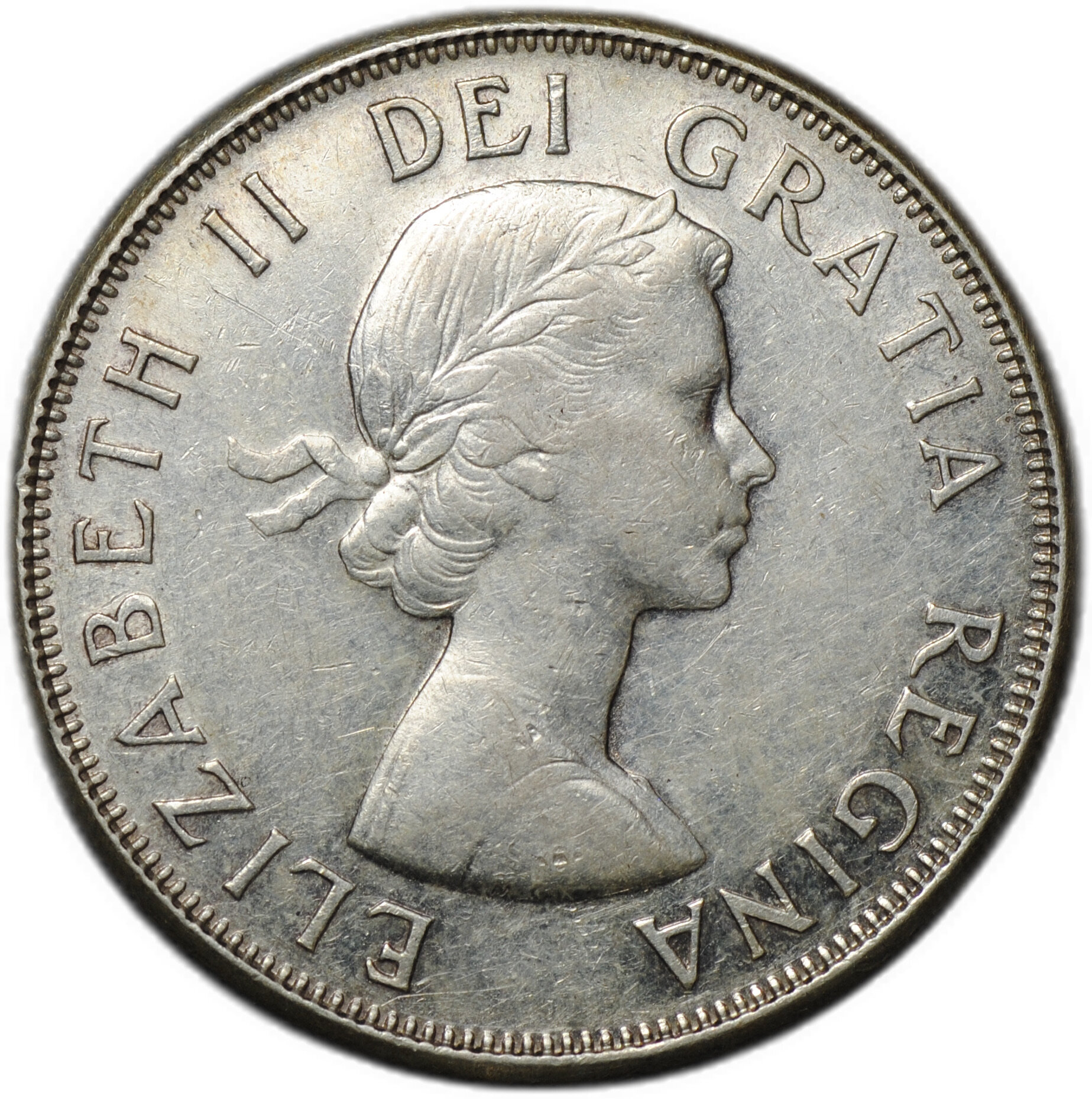 Монета 50 центов 1960 Канада