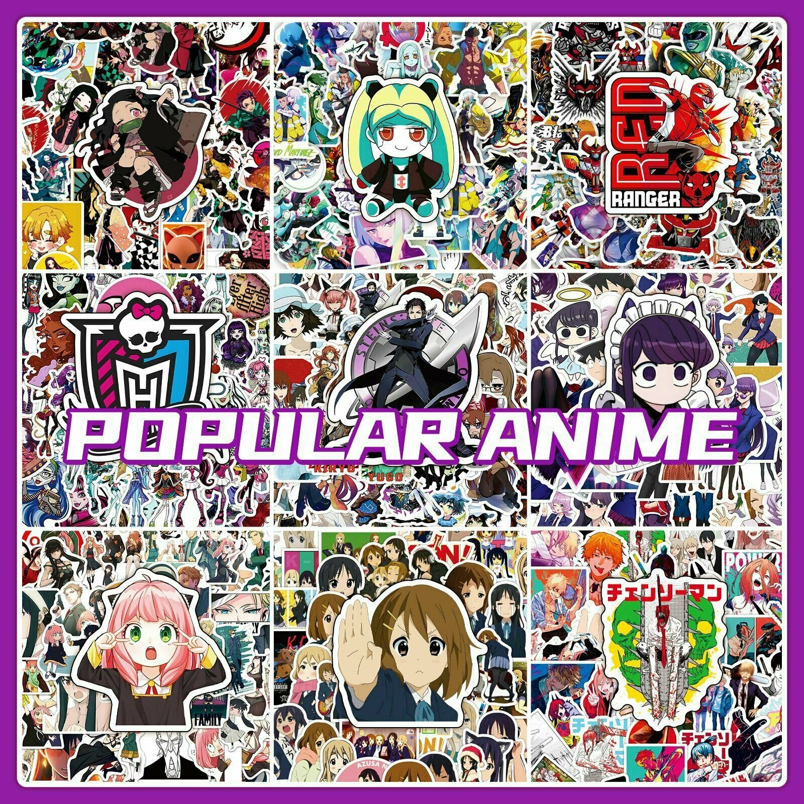 Набор самоклеящихся виниловых наклеек Happy Tree Friends 50 шт.