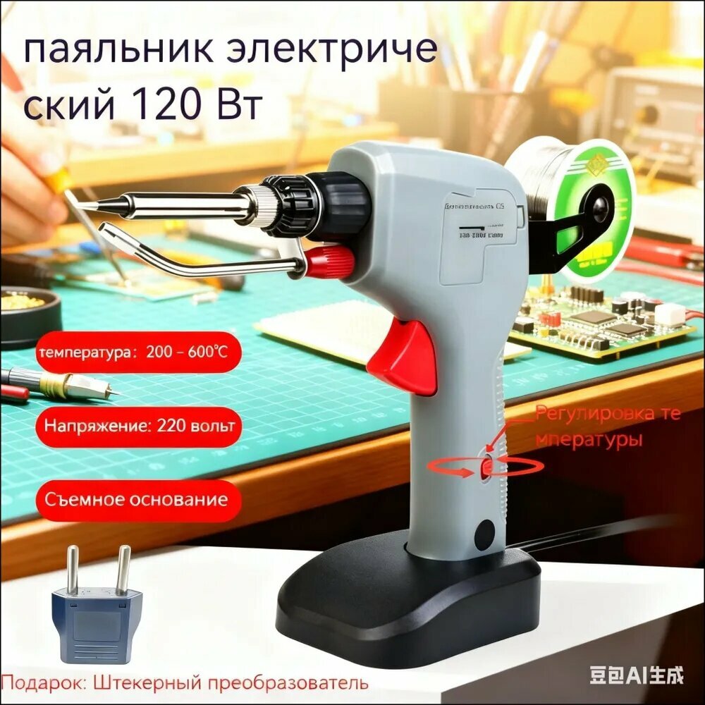 WISHTYR Паяльник 120 Вт, Керамический нагреватель, 1 предметов