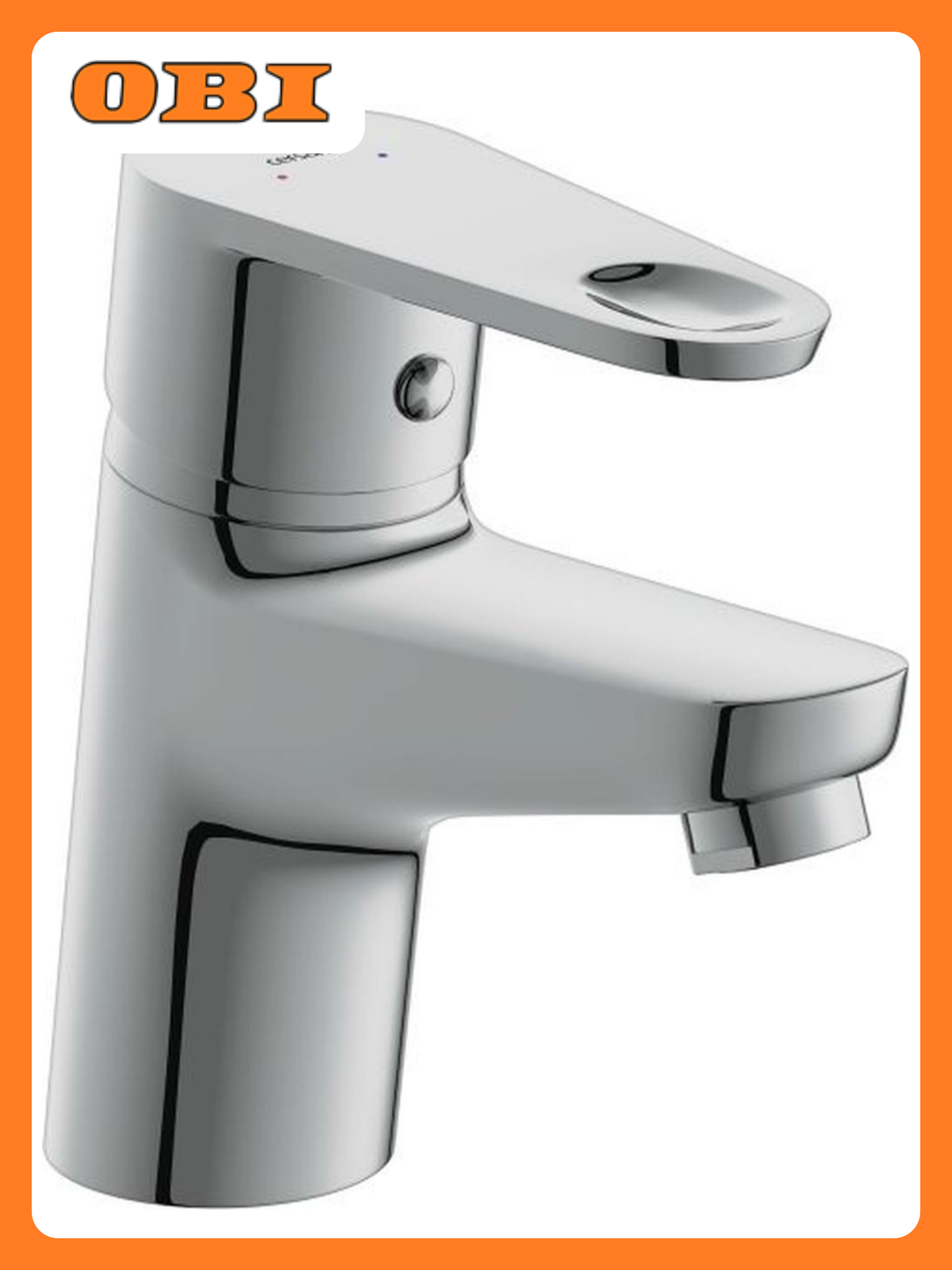 Смеситель для раковины Cersanit "Cari" 63025, латунный, хром, однорычажный, с аэратором