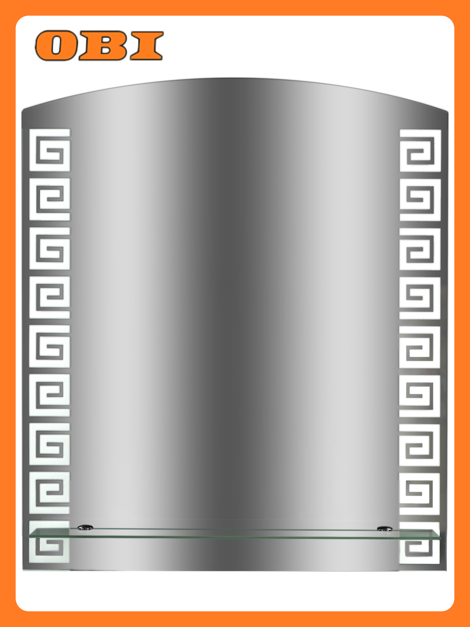 Зеркало "Навигатор" continent, настенное, арочное, без рамы, бесцветное, 53,5x62 см