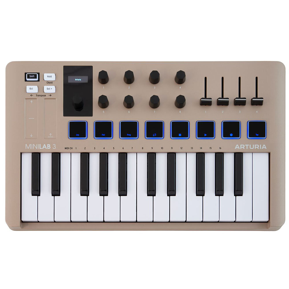 Arturia MiniLab 3 Champagne MIDI Keyboard Controller