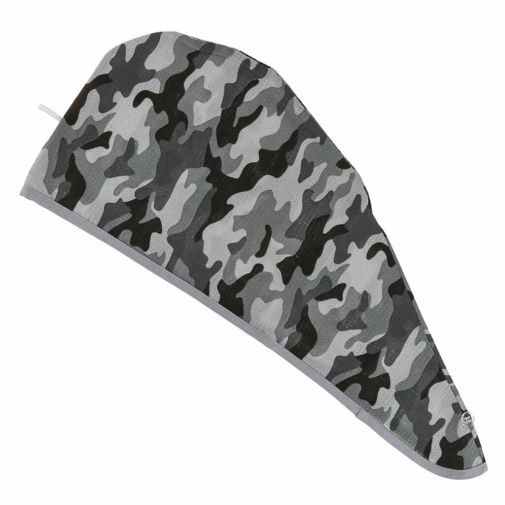 Чалма для бани и сауны Домашняя Мода граница , вафельная, хлопок 100%, 28х62 см (Чб-1)