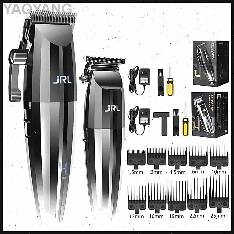 JRL Professional Машинка для стрижки JRL 2020C Машинка и JRL 2020T триммер, черный