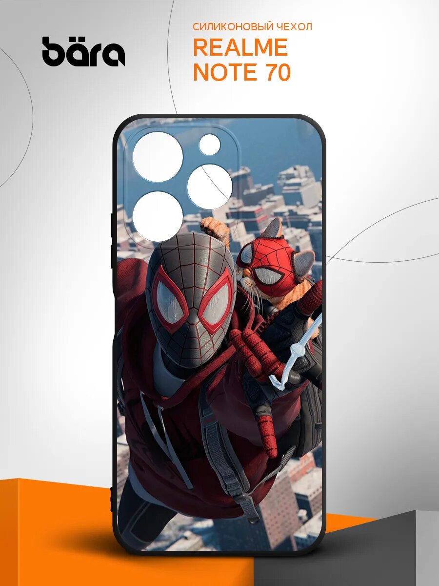 Чехол на Realme Note 70/ Реалми Нот 70 накладка, силиконовый с рисунком