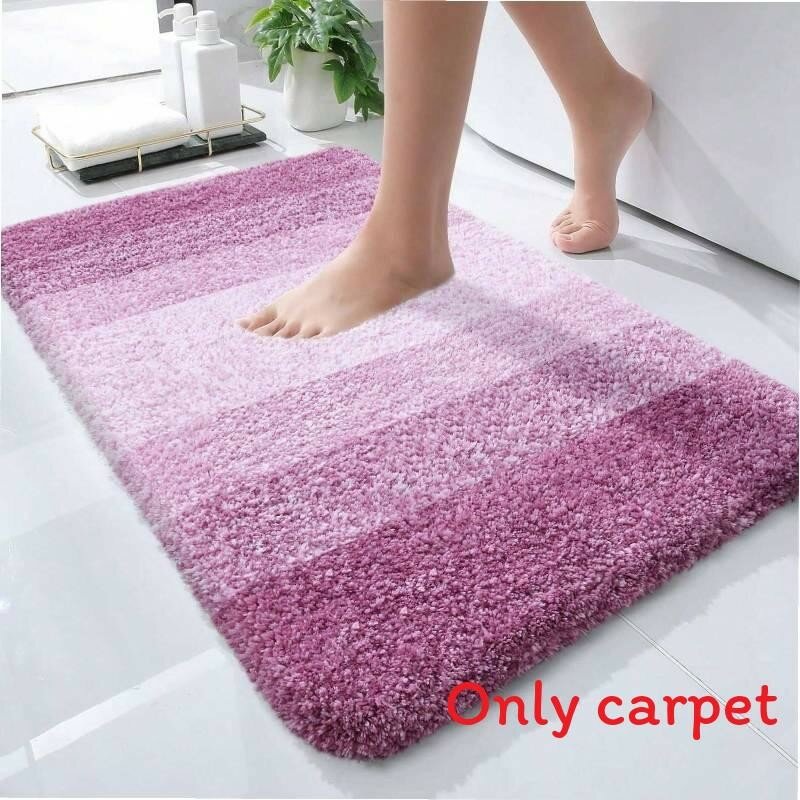 Ковровое покрытие мягкое нескользящее искусственный мех для спальни гостиной и прихожей фиолетовый
