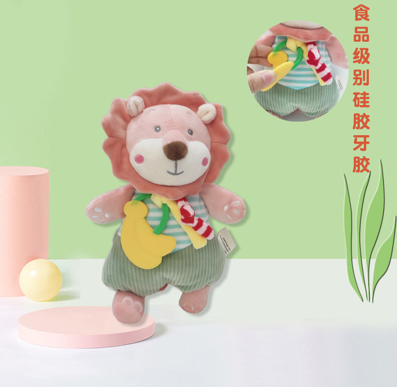 Детское полотенце Doudou этикетка может быть уговаривать спящую куклу Фруктовый зубной клей лев куклы_Соответствующая