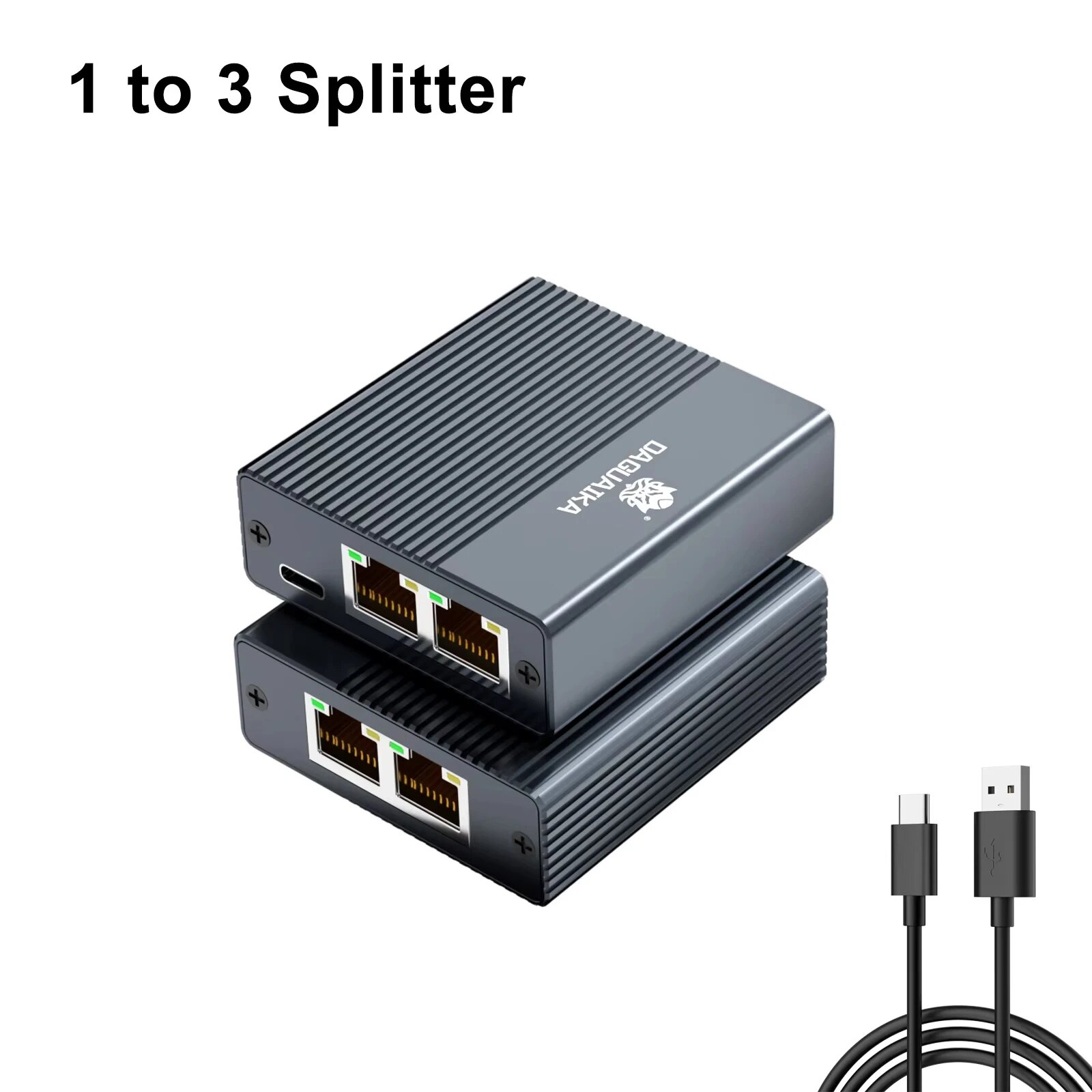 Разветвитель RJ45 1 to 3 GQZJHOME, Цвет: 1 to 3