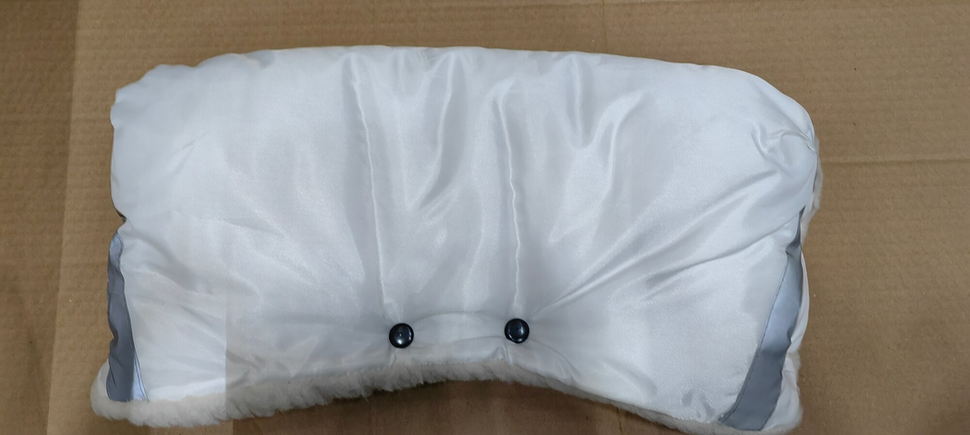 Муфта Baby care Classic, мех и плащевка, светоотражатели, утеплитель