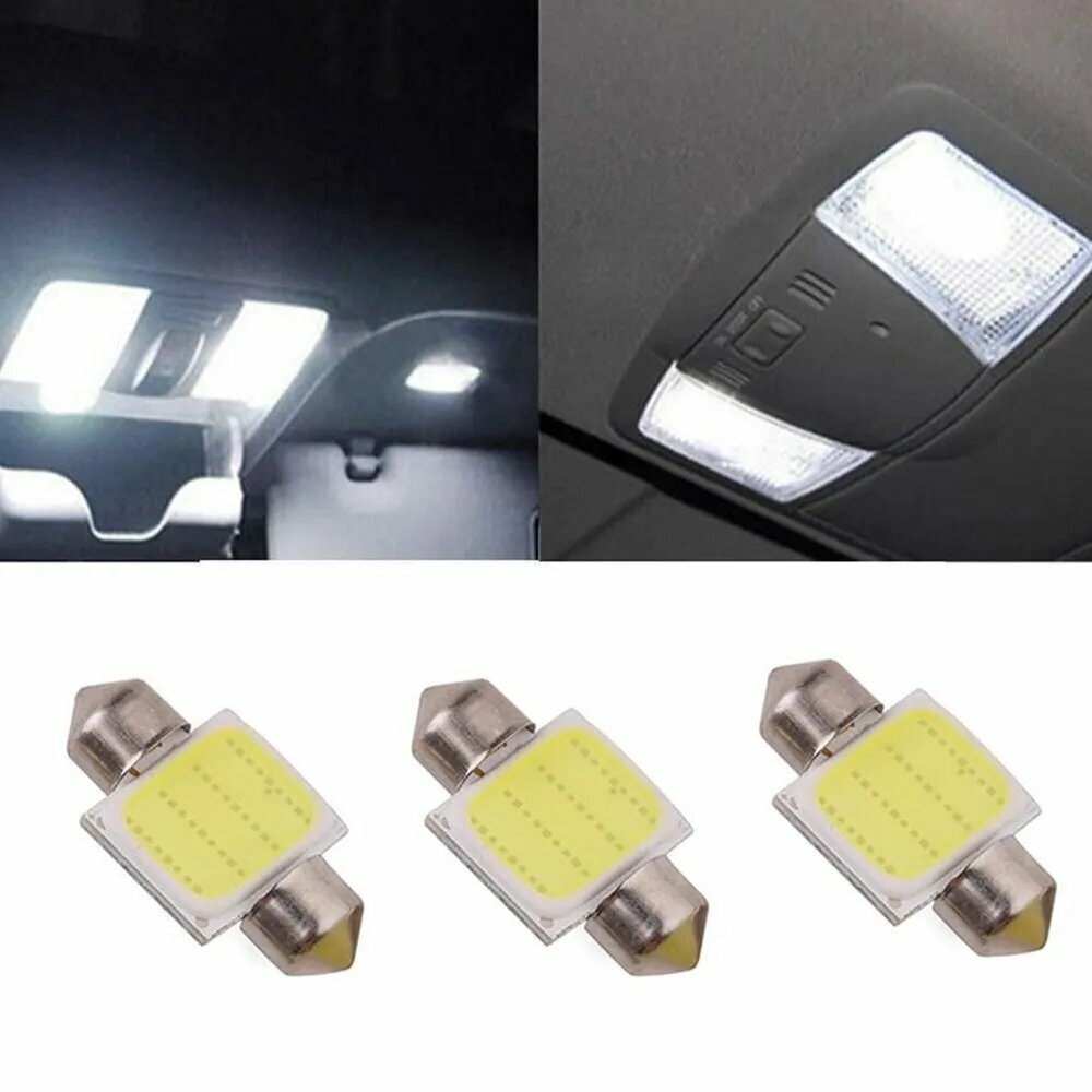 6000-7000k белый 31мм 12smd лампа на крыше сид/лампа для чтения