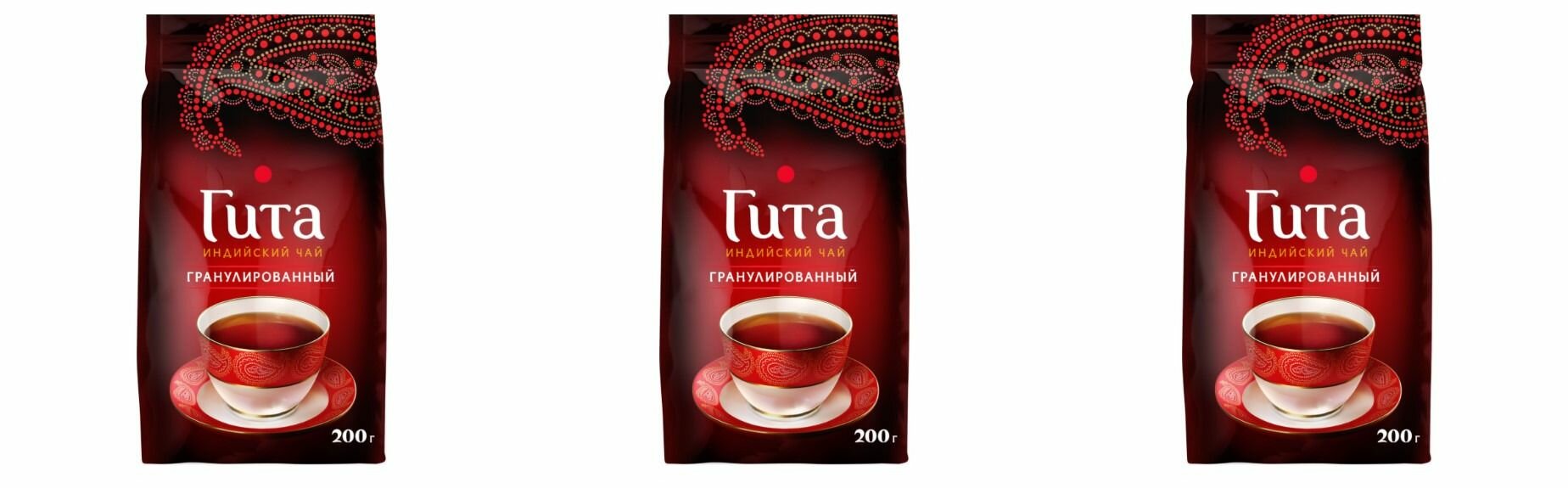 Принцесса Гита Чай черный индийский Медиум, 200 г, 3 шт