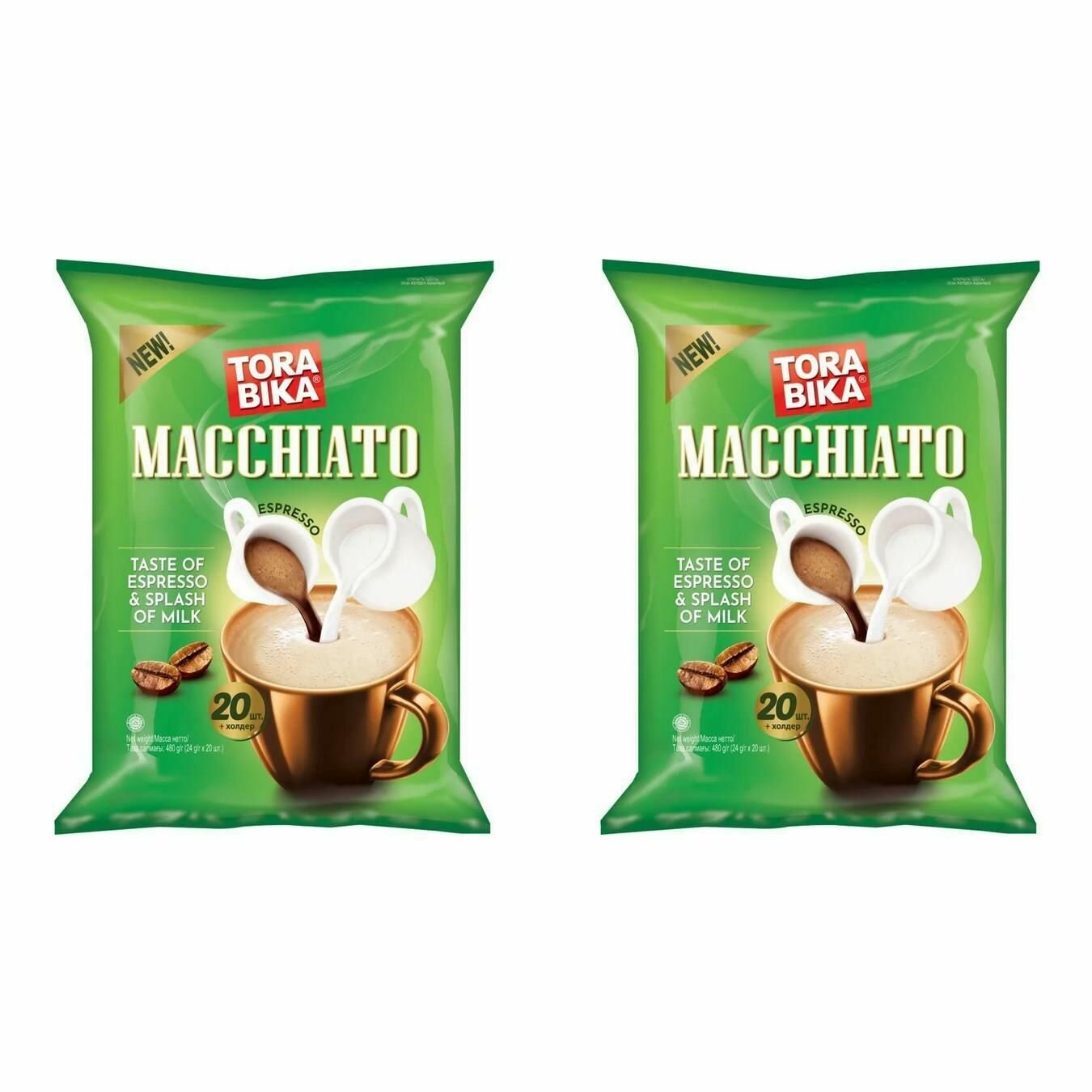 Кофейный напиток Torabika 3 в 1 Macchiato, 5 шт по 24 г, 2 шт