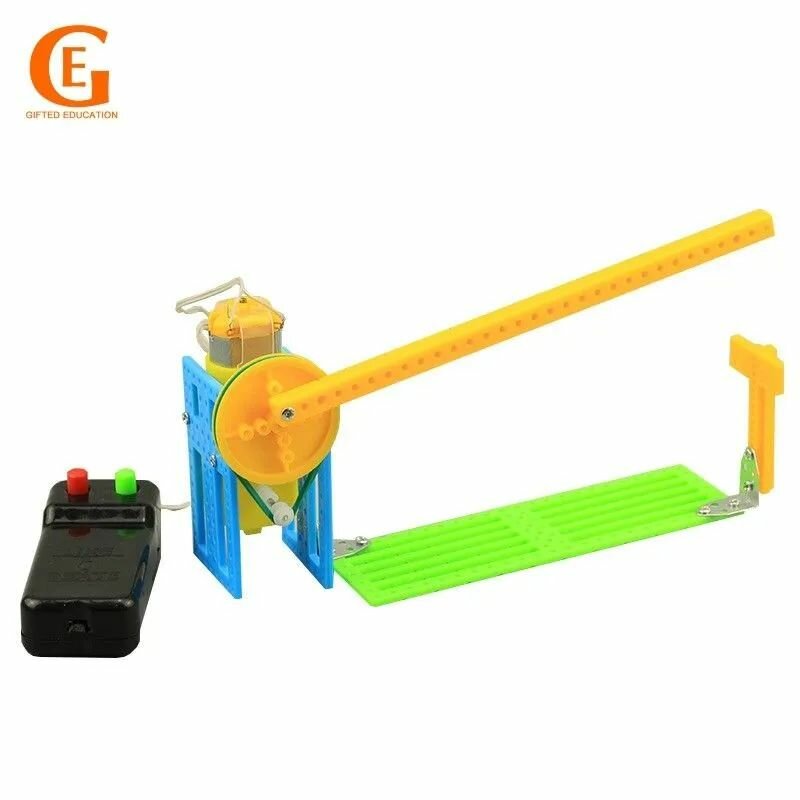 Детский DIY Набор Шлагбаум С Дистанционным Управлением, Модель Для Сборки, Научный Проект, STEM-игрушка Для Детей