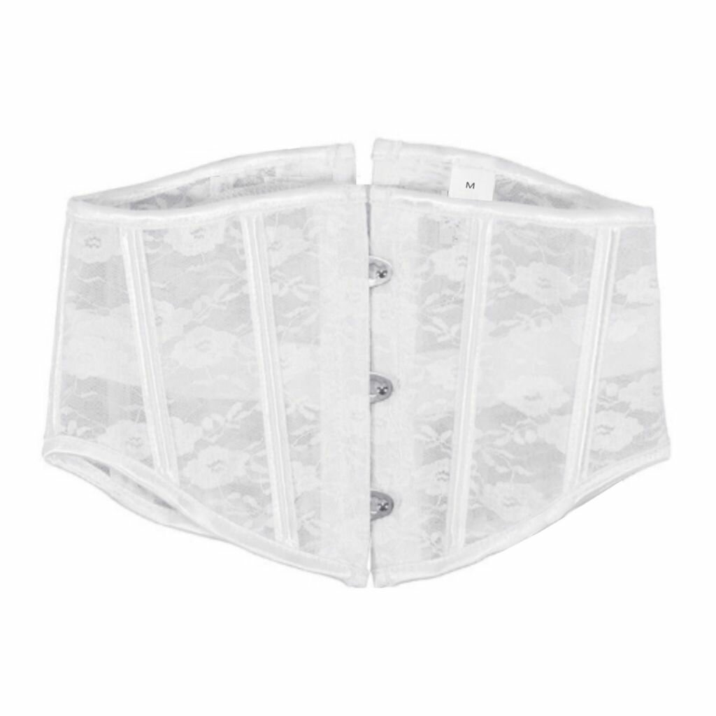 Дворцовый корсет, кружевной дышащий пояс, зажим для талии-белый-L