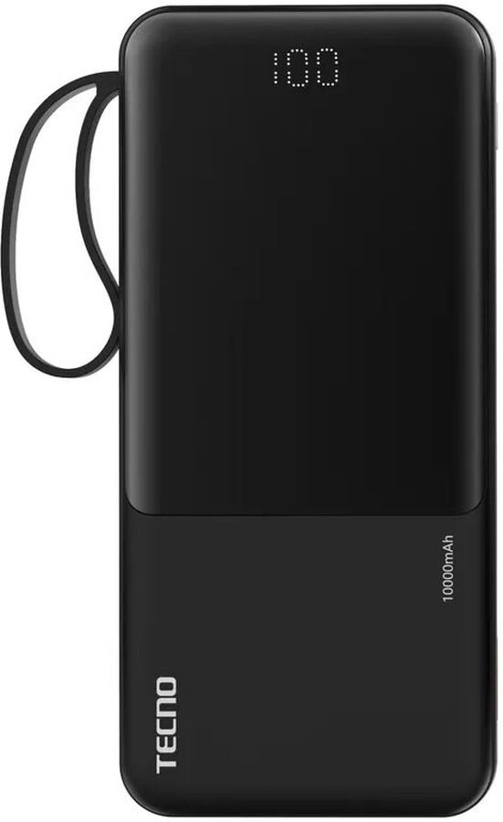 Мобильный аккумулятор Tecno OnGO L101 10000mAh 12W 2.4A USB-A/USB-C черный