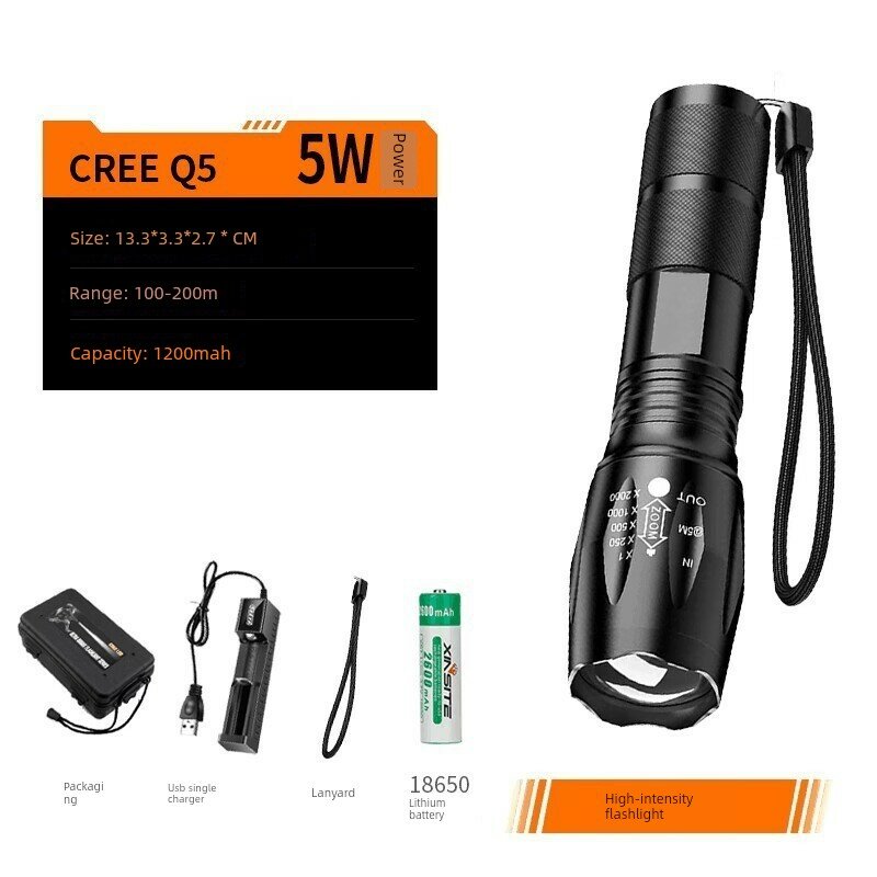 Трансграничный новый мощный фонарик, уличный многофункциональный фонарик дальнего действия, белый лазерный рабочий