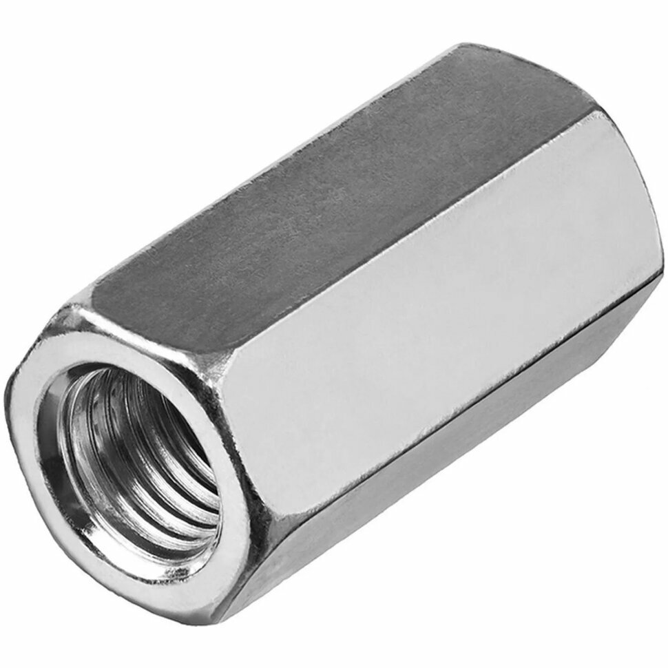 Гайка DIN6334 соедин. оцинк. М10(2 шт/уп)-пакет (112279), 2375083