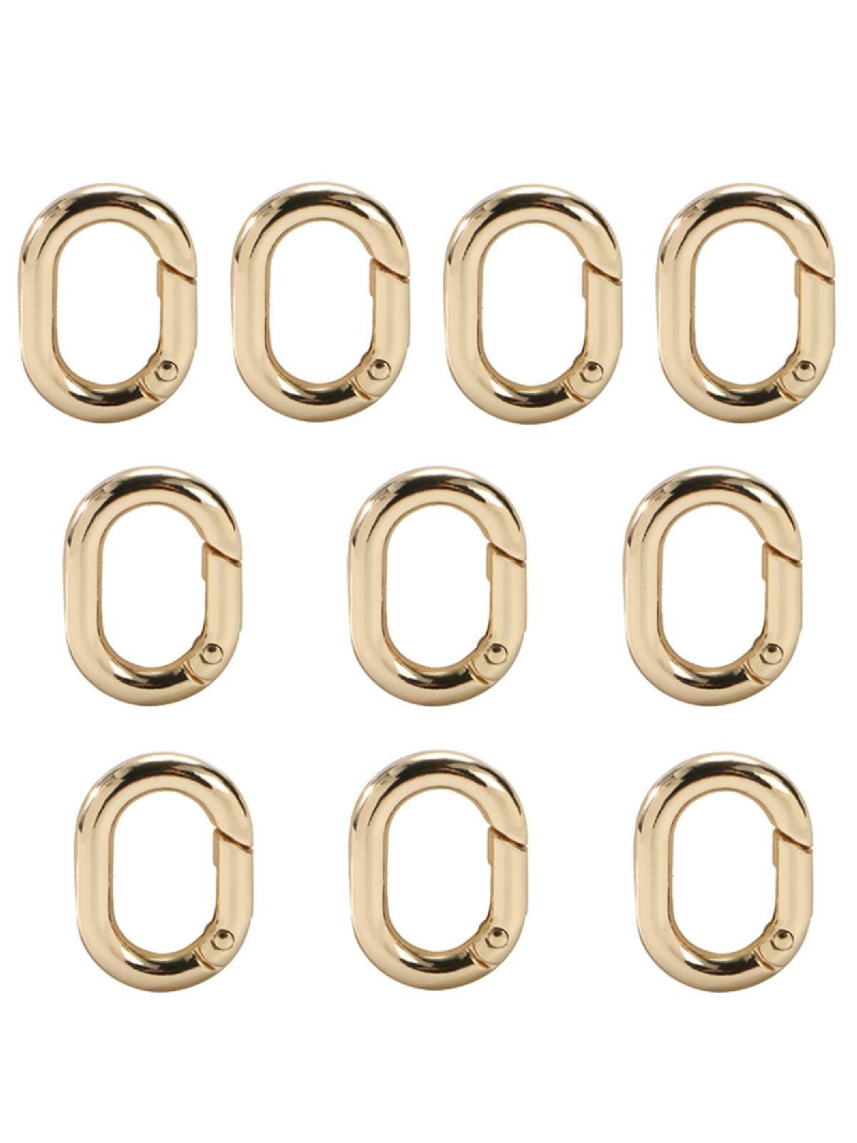 10 шт. Металлический карабин Брелки Пряжка Пружинный зажим для ремешка сумки