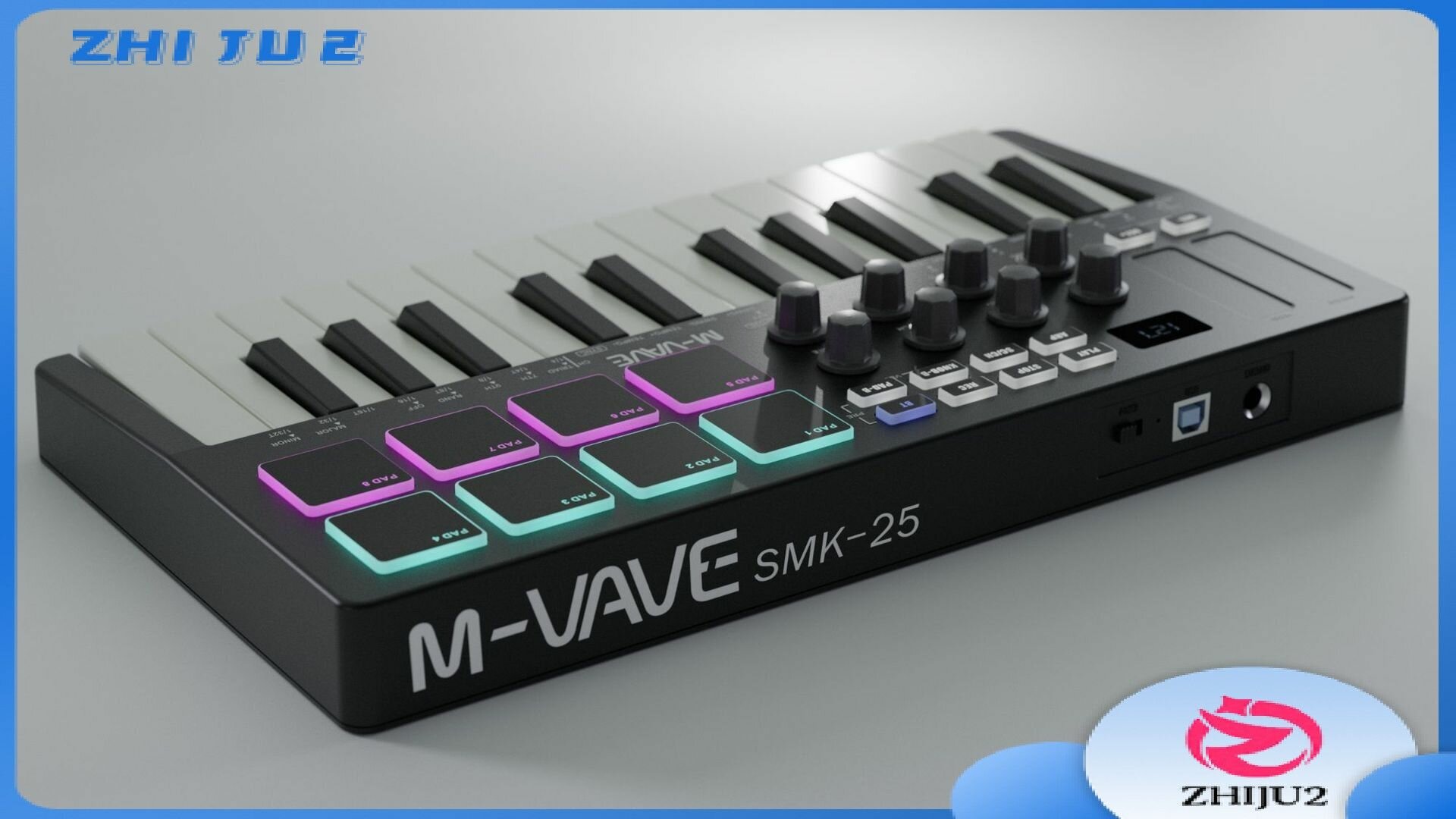 Контроллер MIDI-клавиатуры портативная аранжировочная клавиатура RGB pad keyboard