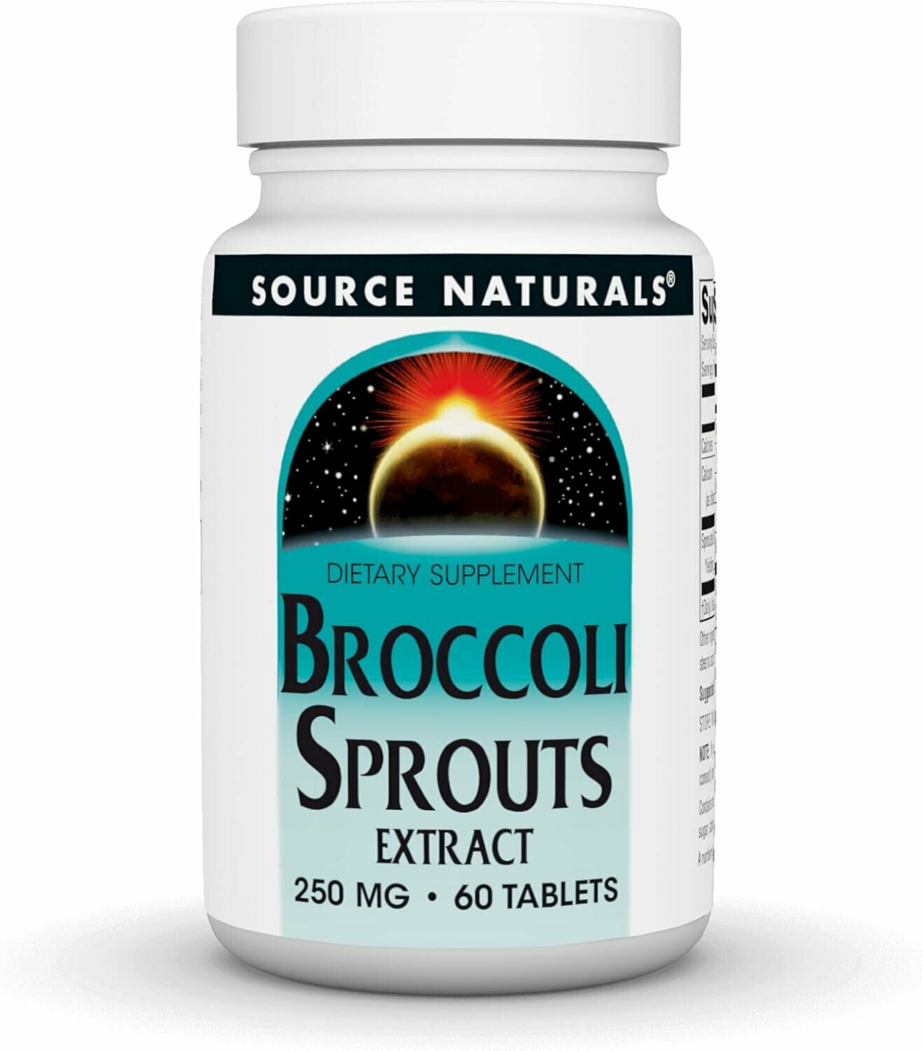 Source Naturals, экстракт ростков брокколи, 250 мг, 60 таблеток