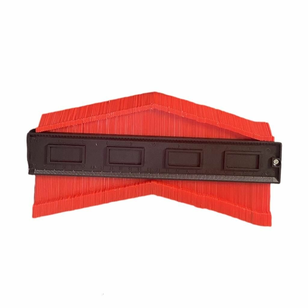 Измеритель неправильной формы, линейка для разметки, профильный инструмент, красный