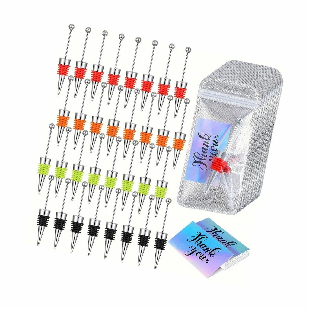 Набор разноцветных винных пробок из бисера