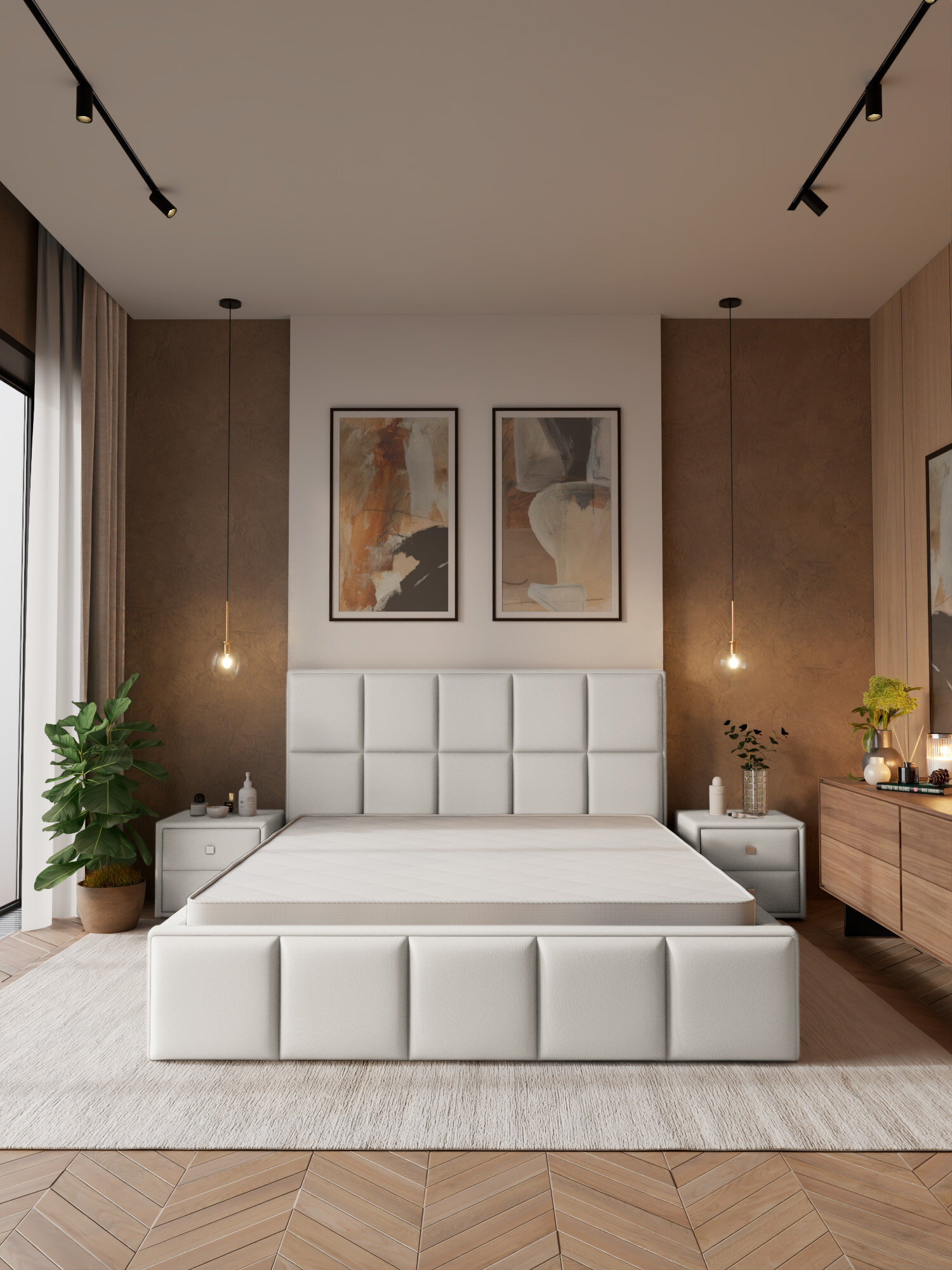 Кровать двуспальная 160х200 с подъемным механизмом, Флоренция макси с мягким изголовьем для дома и спальни, ортопедическое основание, ящик для белья