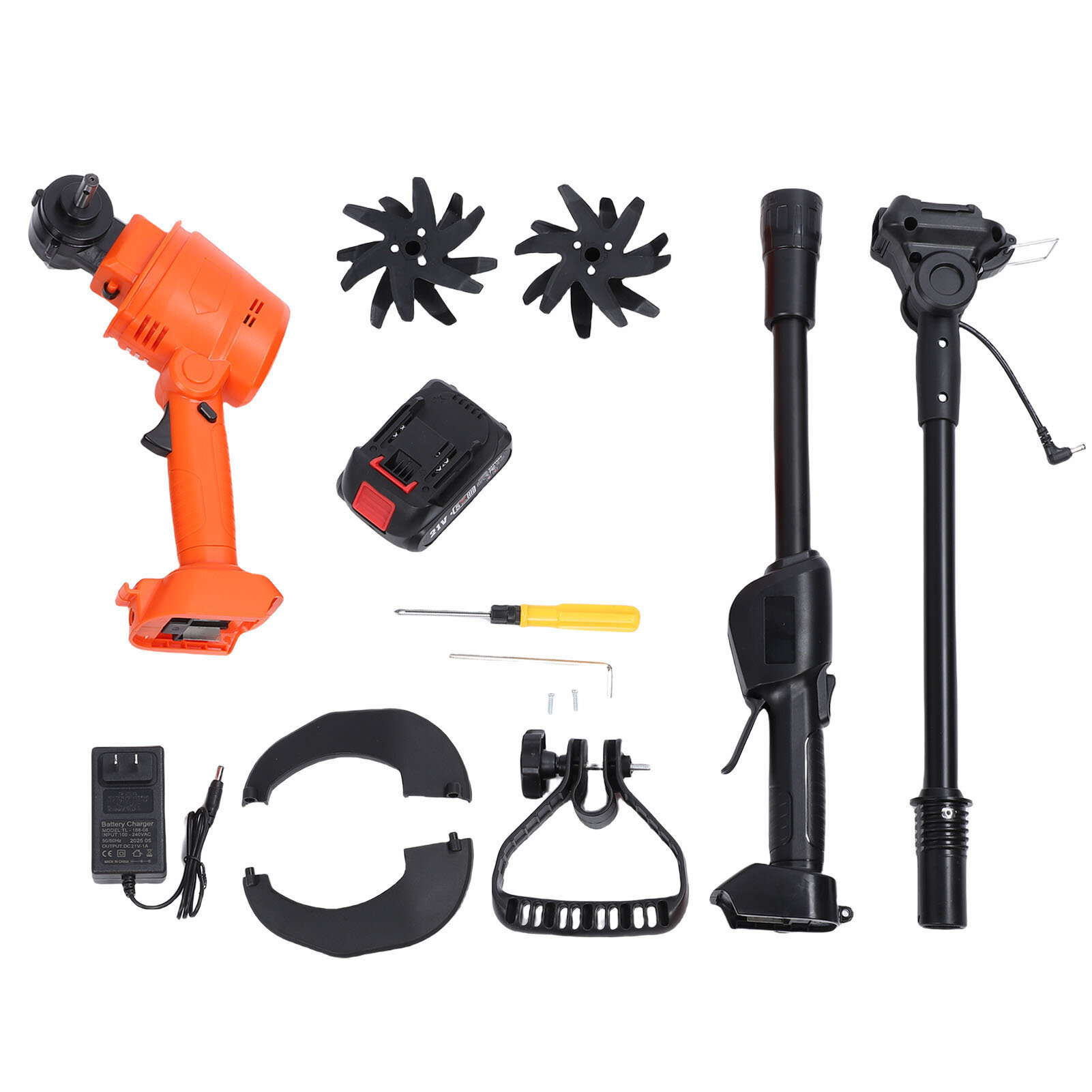 Мини-культиватор, 235 об/мин, 4 дюйма, 1.5 Ач, для сада, US