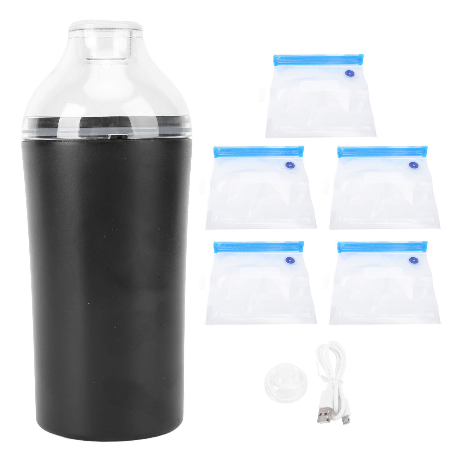 Вакуумный насос для мешков 3 л/мин -60 кПа, миниатюрный, ручной, электрический, герметичный, портативный, для хранения, сжатия и сушки расходных материалов для 3D-печати.