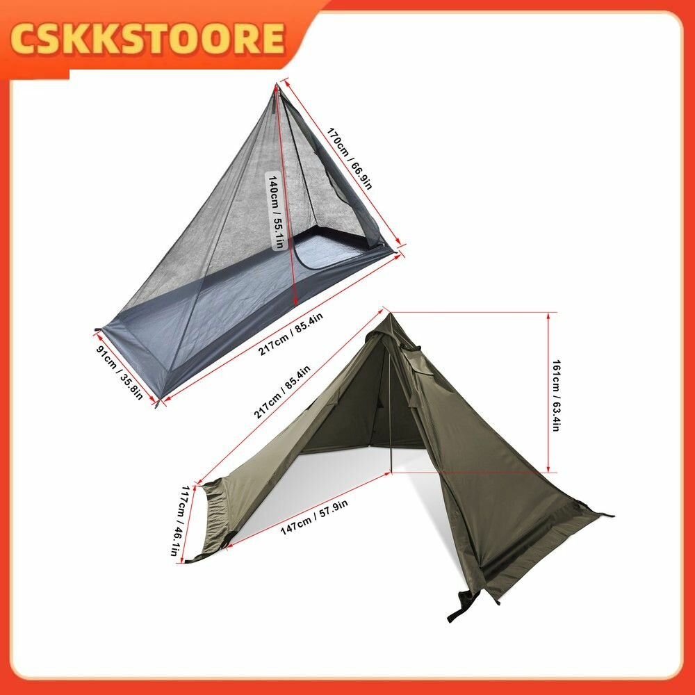 Двухслойная палатка TOMSHOO с домкратом для печки, для кемпинга.