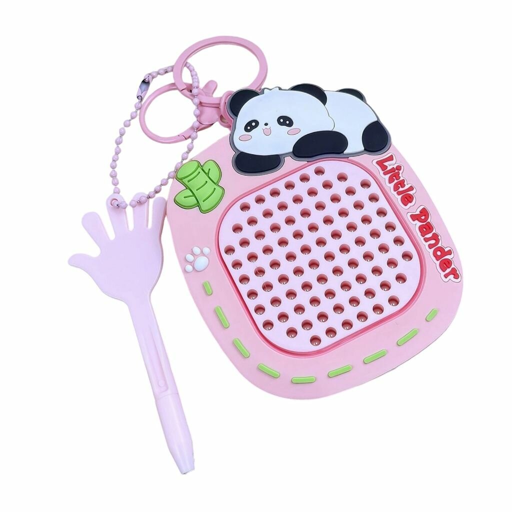 Портативная магнитная доска для рисования с дизайном панды, розовый