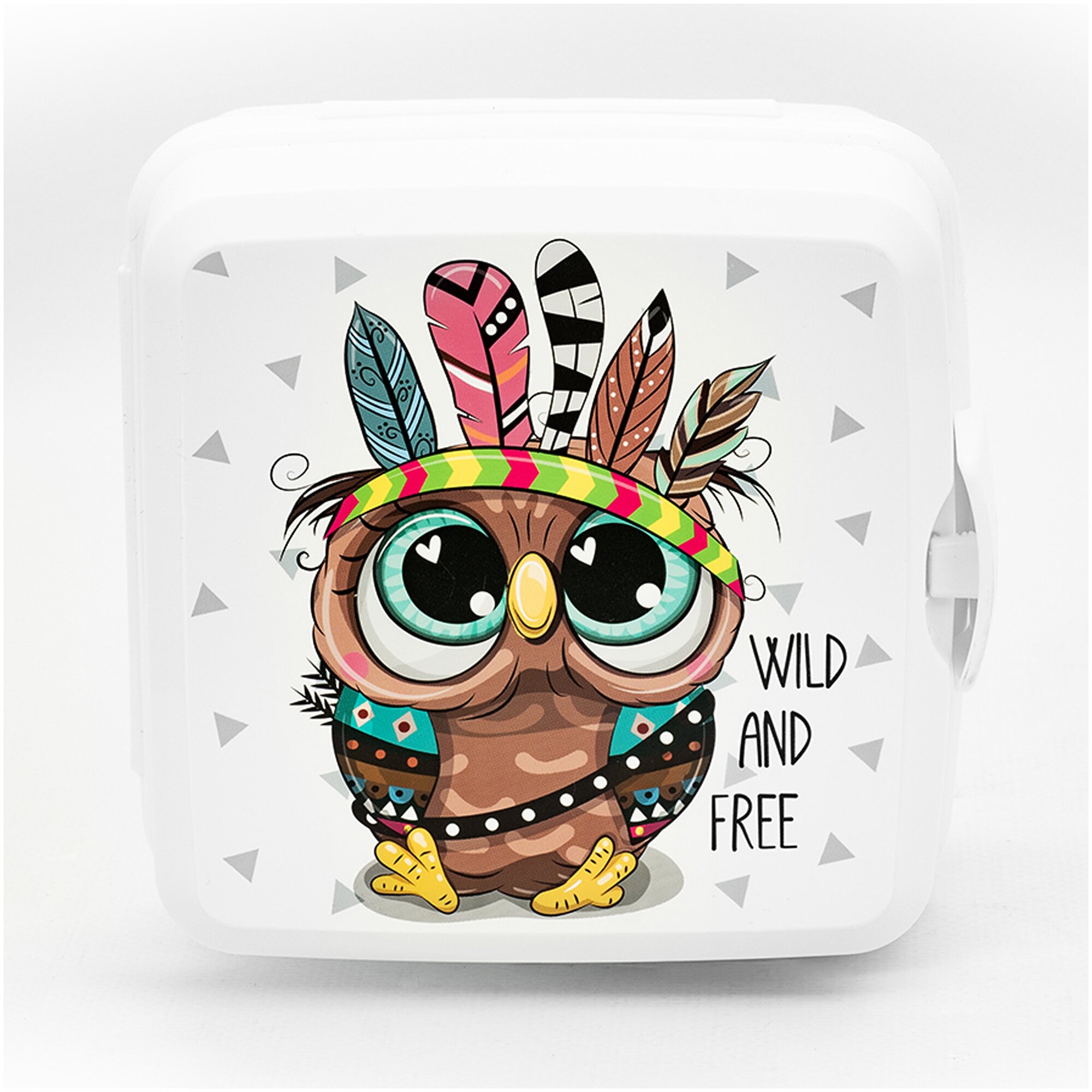 Контейнер для еды, ланч бокс на работу и в школу, с отделениями, гермеричный Elfplast Bento, 1400 мл, белый