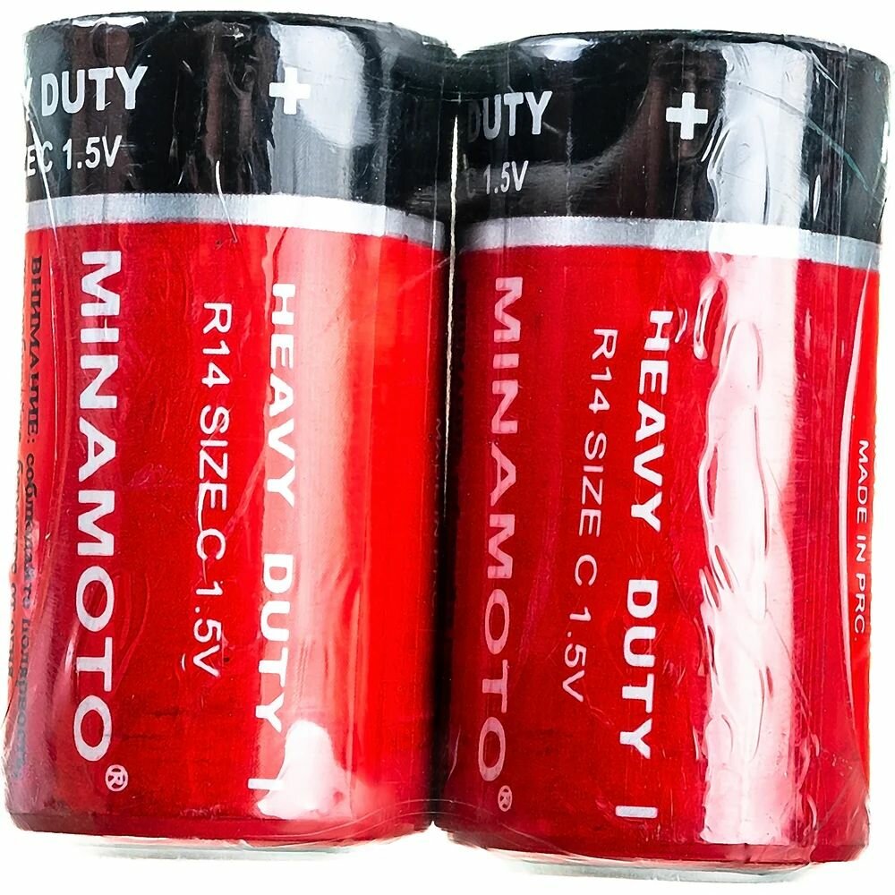 Батарейка Minamoto R14, 2 shrink 201