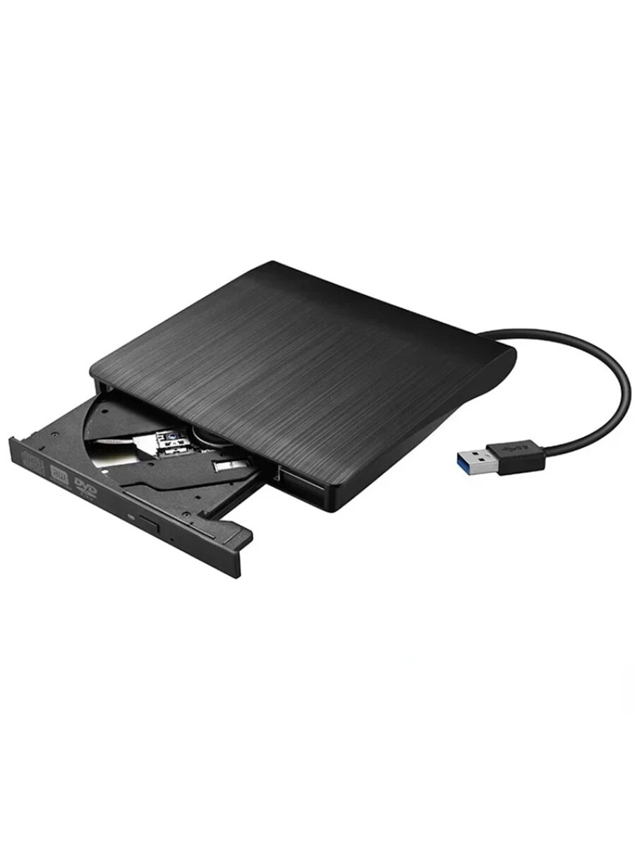 Внешний ультратонкий оптический привод DVD-ROM с интерфейсом USB 3.0 Настольный ПК, ноутбук, планшетный ПК, устройство для чтения компакт-дисков, DVD-плеер