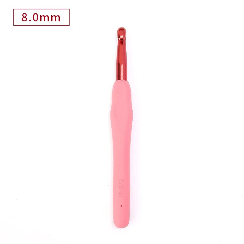Крючок для вязания 2,0-8 мм Розовый, 8.0mm