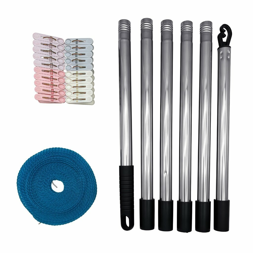 Кронштейн для бельевой веревки-шесть шестов