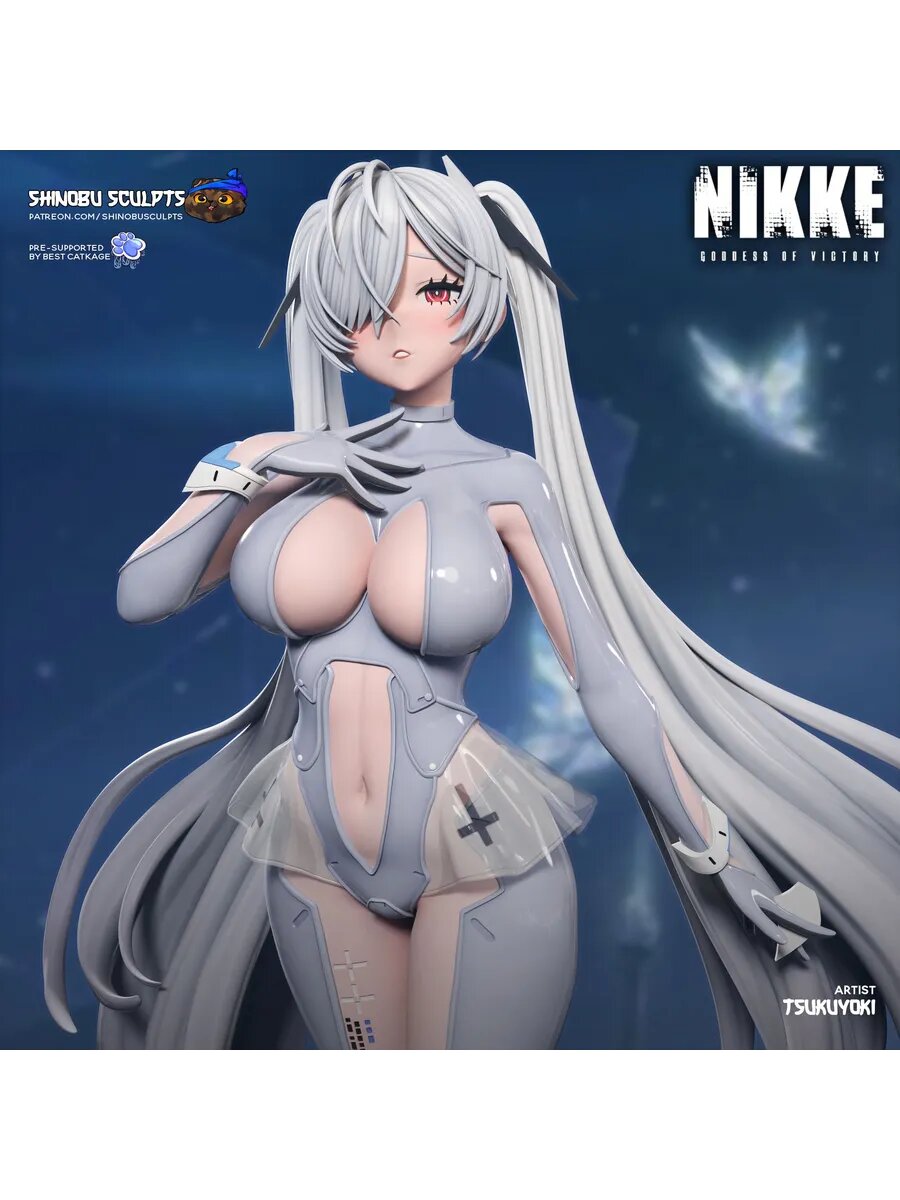 Коллекционная фигурка Cinderella - NIKKE под покраску 20 см