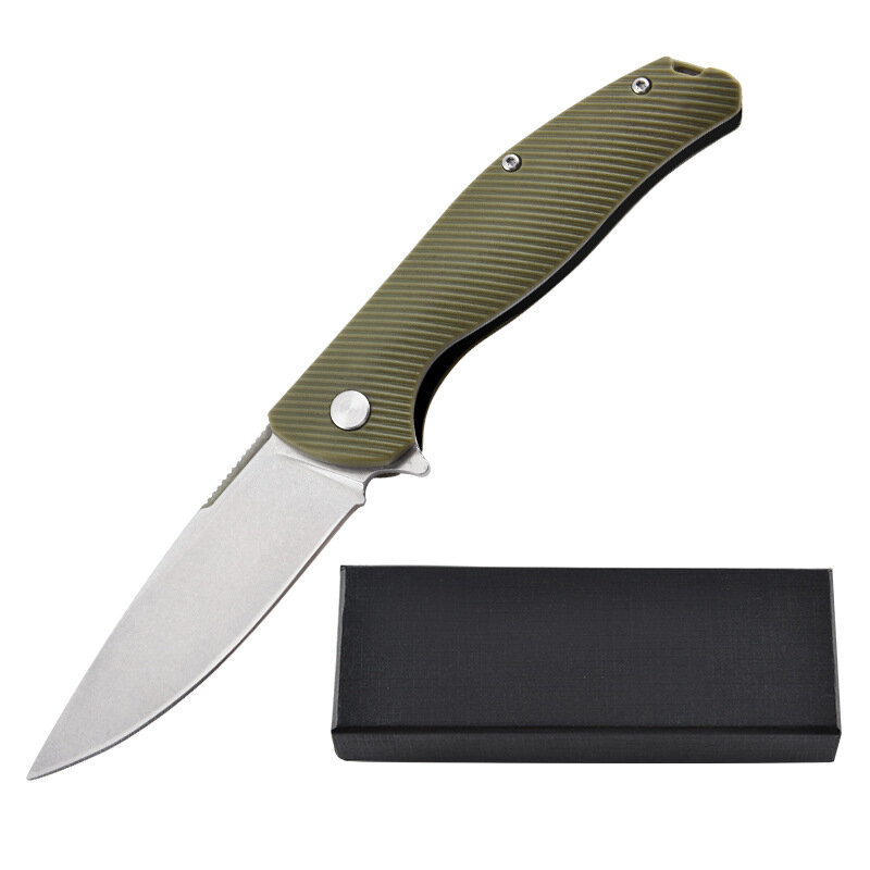 Производитель Нож складной для улицы, лезвие D2, ручка G10, нож медведя с клипсой, удобный портативный инструмент для кемпинга и пикника EDC