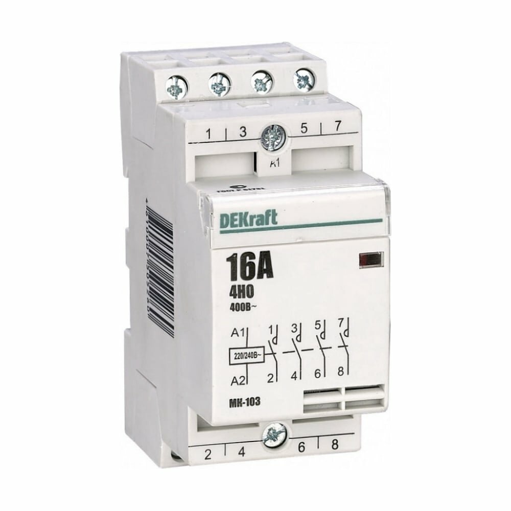 Модульный контактор DEKraft МК-103 16А 230В