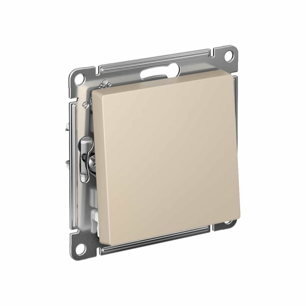 1-клавишный выключатель Systeme Electric Atlasdesign песочный сх.1, 10ах ATN001211