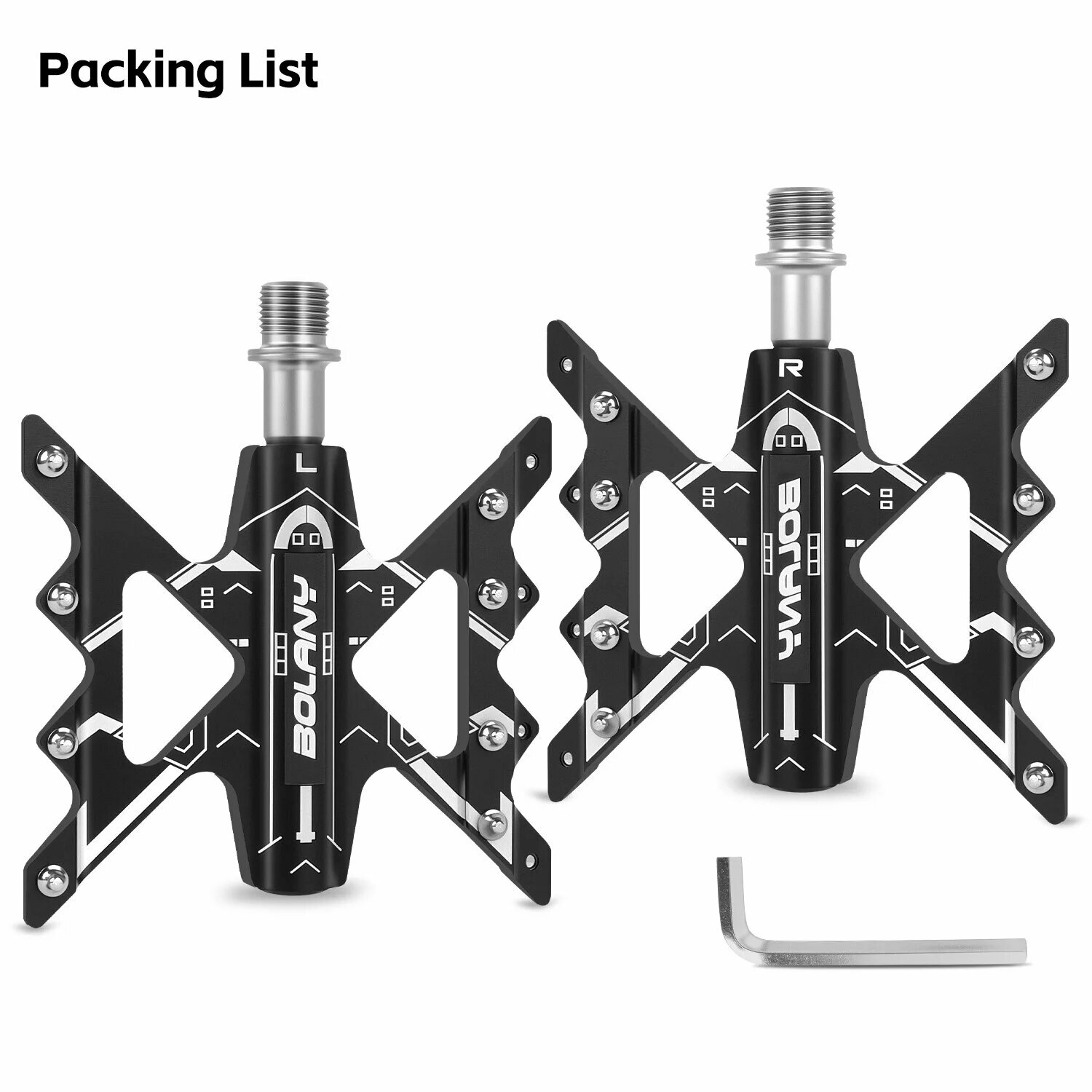 Велосипедные педали BOALNY, 3 подшипника, сверхлегкие алюминиевые 16-контактные герметичные подшипники, дорожные педали Mtb, нескользящая педаль, аксессуары для велосипеда