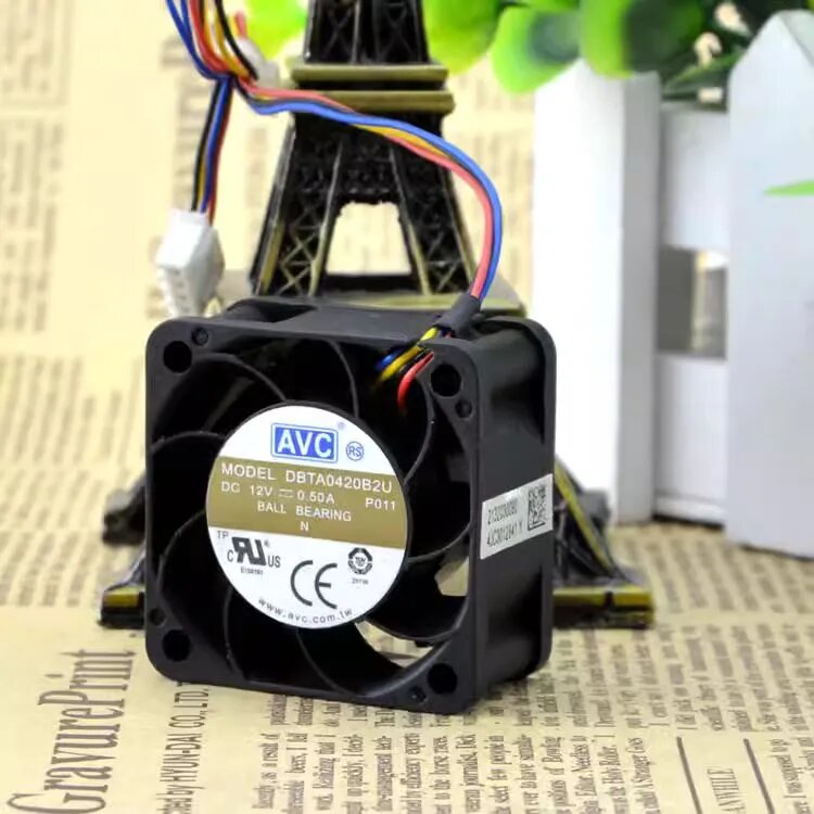 DBTA0420B2U 40*40*20mm 12V 0.50A 4Pin PWM высокоскоростной охлаждающий вентилятор
