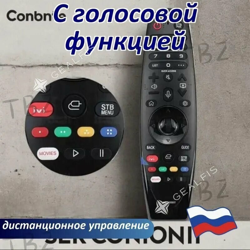 С голосовой функцией для пульта ДУ телевизора LG с кнопками IVI, AN-MR650A 20GA MR18BA AKB758 55501 5502PD