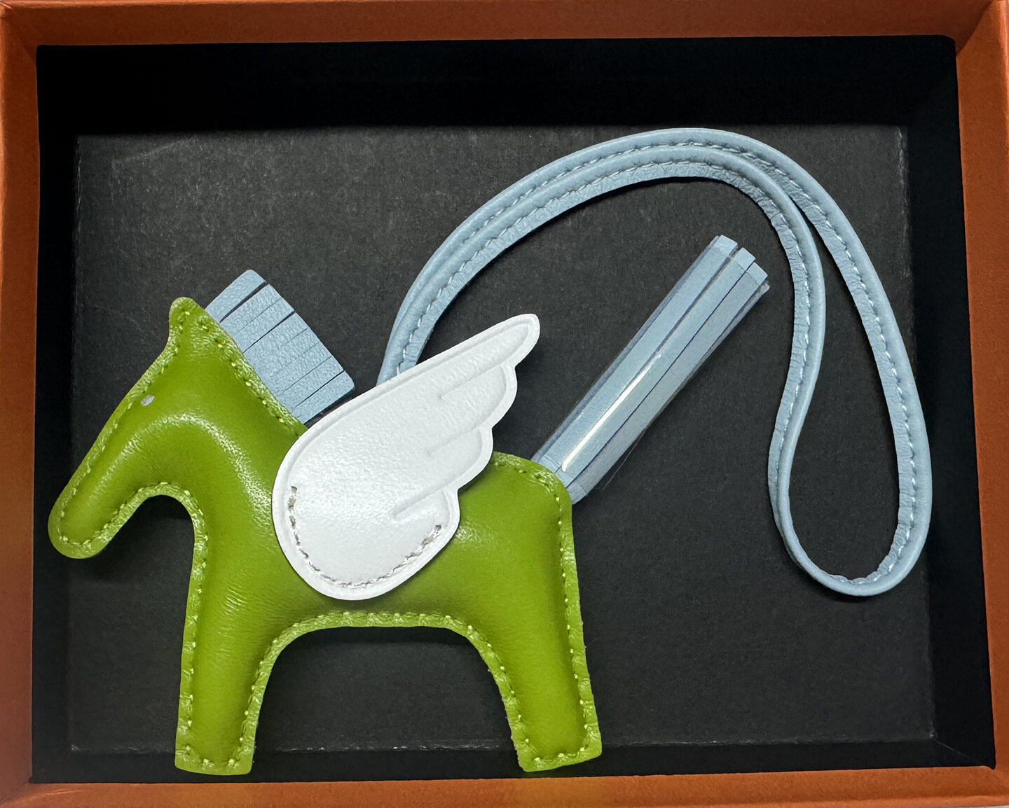 Аксессуары Подвеска из овчины Пони Натуральная кожа Ангел Пегас Аксессуары для сумок Брелок Кисточка Автомобильное украшение для женщин