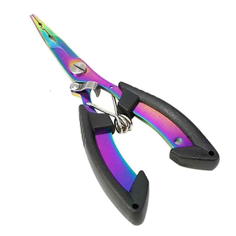 Рыбалка Pliers аксессуары рыбацкие ножницы для снятия ножниц, - Черная ручка